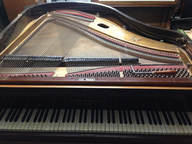 Rare John Broadwood English 5ft Barless grand piano