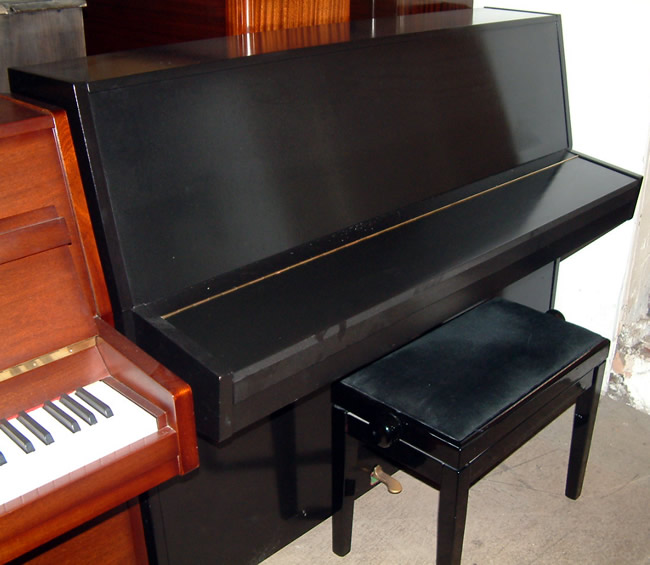 Klingmann black satin german modern upright Piano